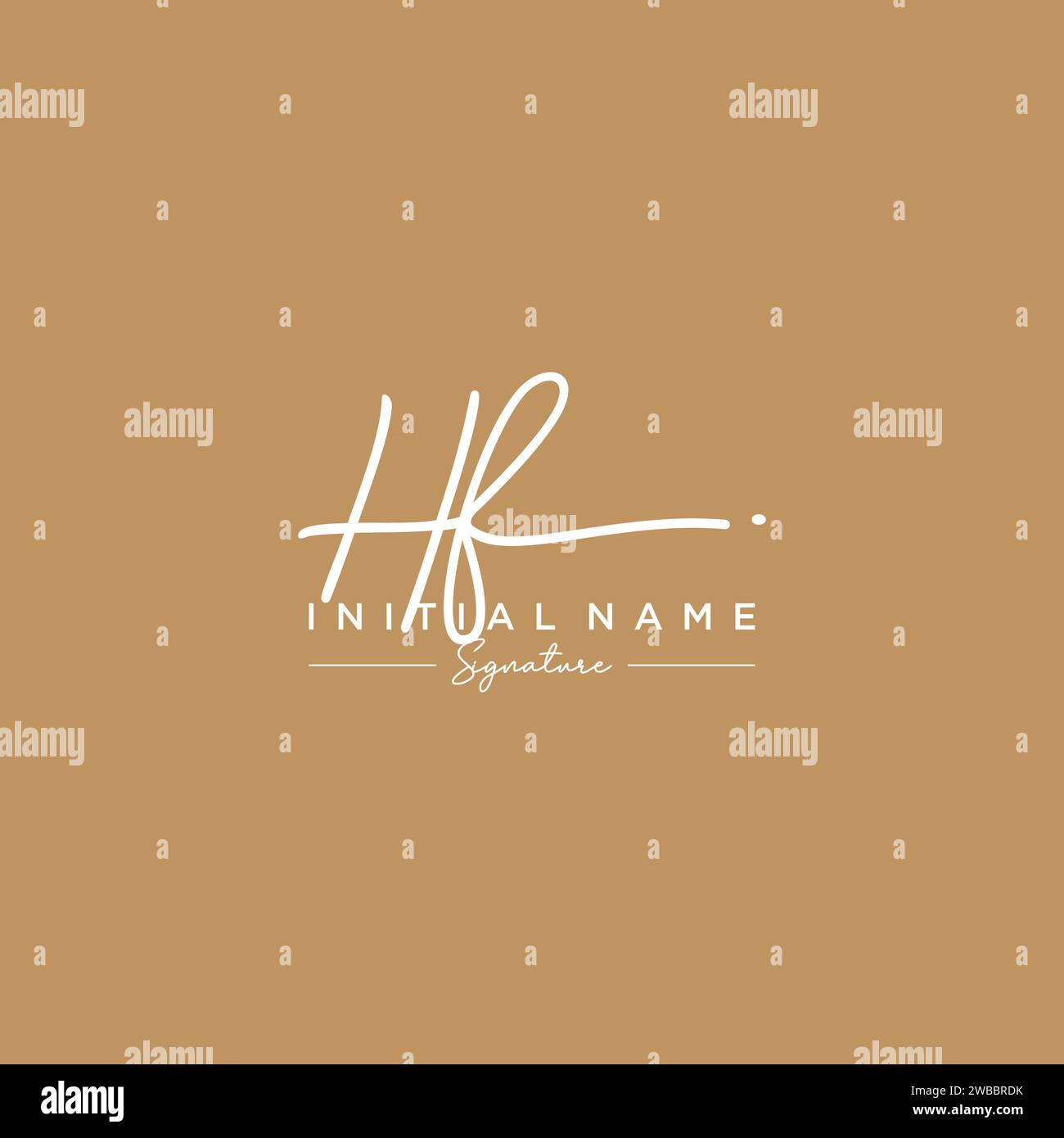 HF Signature Logo Template Vector Stock Vector Image & Art - Alamy