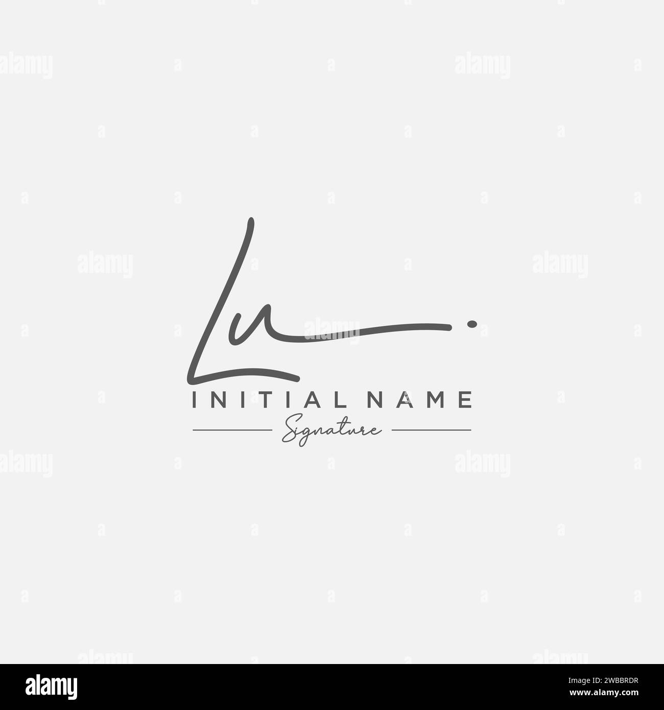 LU Signature Logo Template Vector Stock Vector Image & Art - Alamy