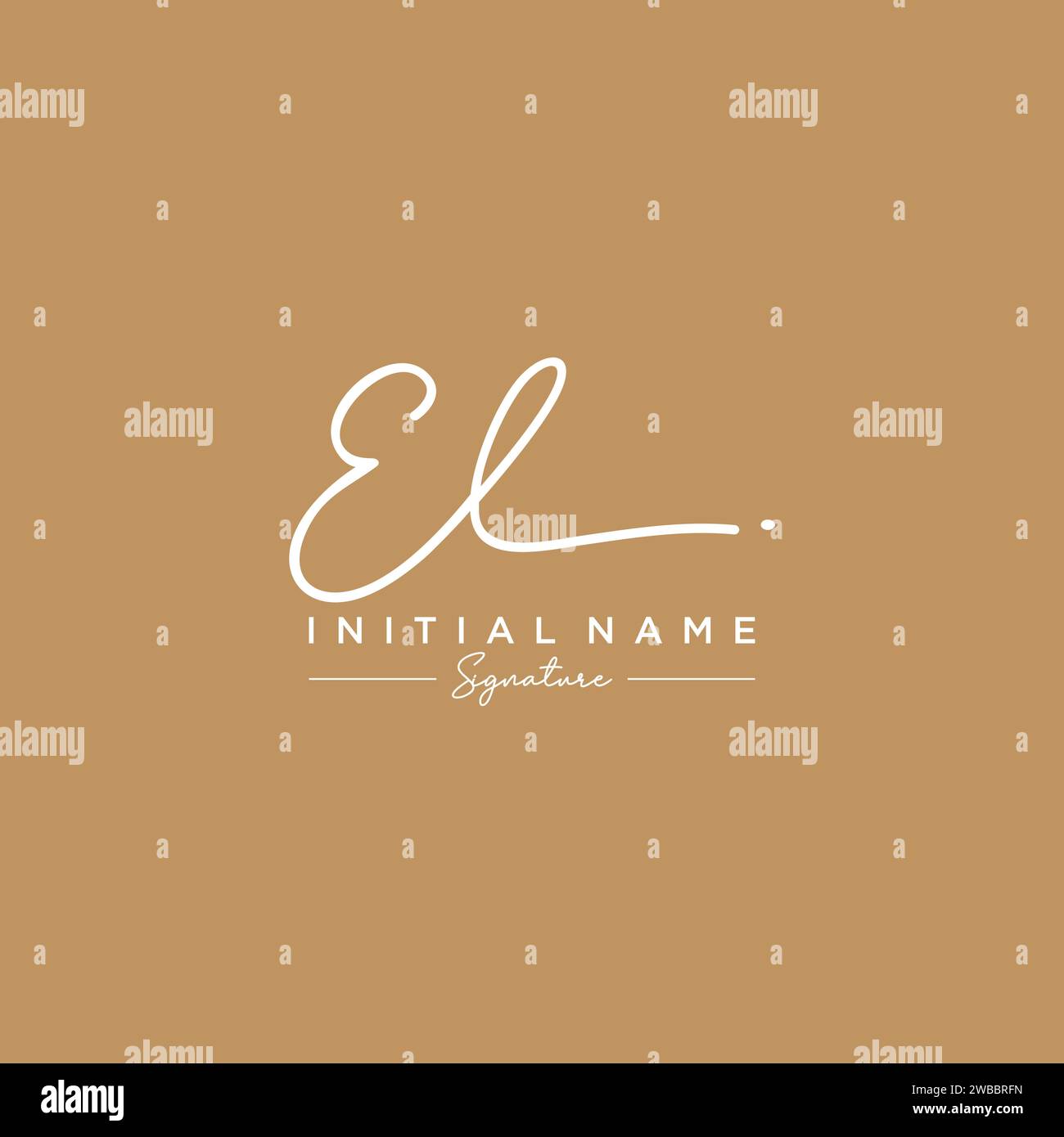 EL Signature Logo Template Vector Stock Vector Image & Art - Alamy
