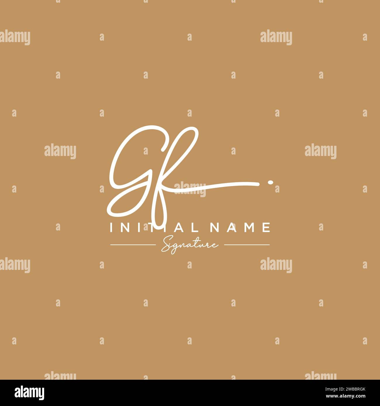 GF Signature Logo Template Vector Stock Vector Image & Art - Alamy