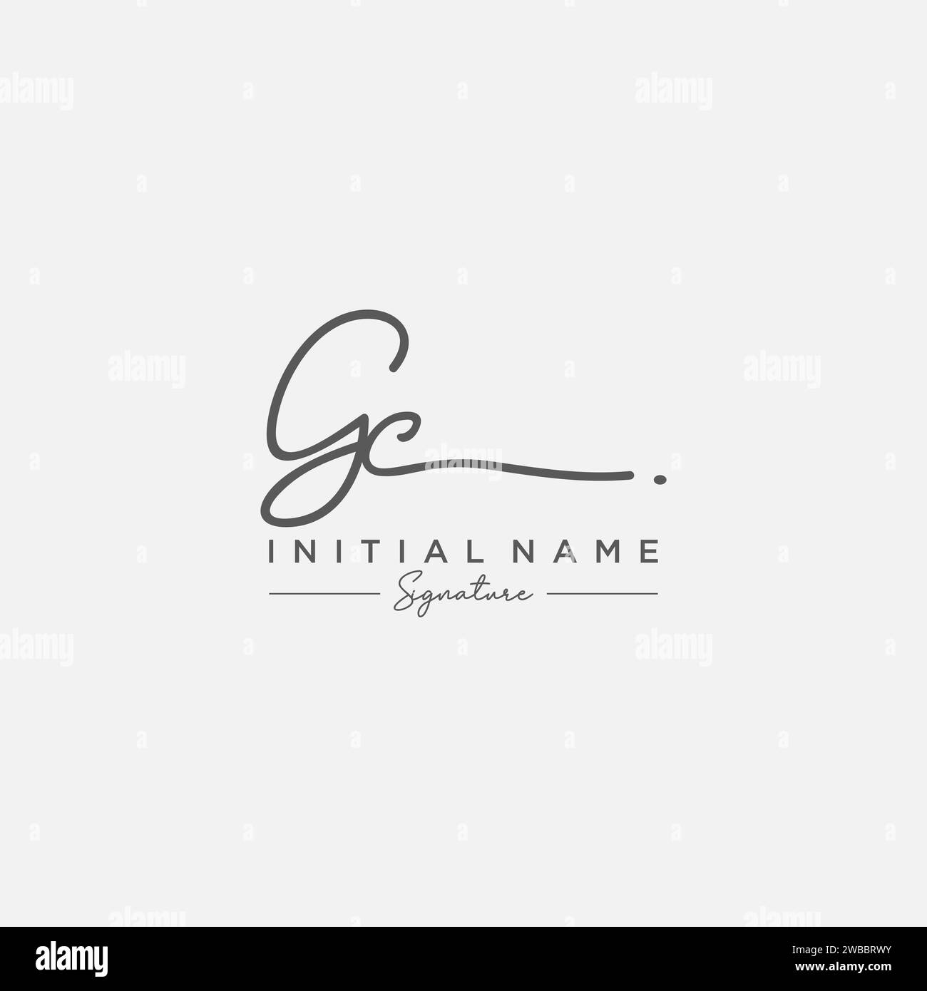 Letter gc logo vector vectors hi-res stock photography and images - Alamy
