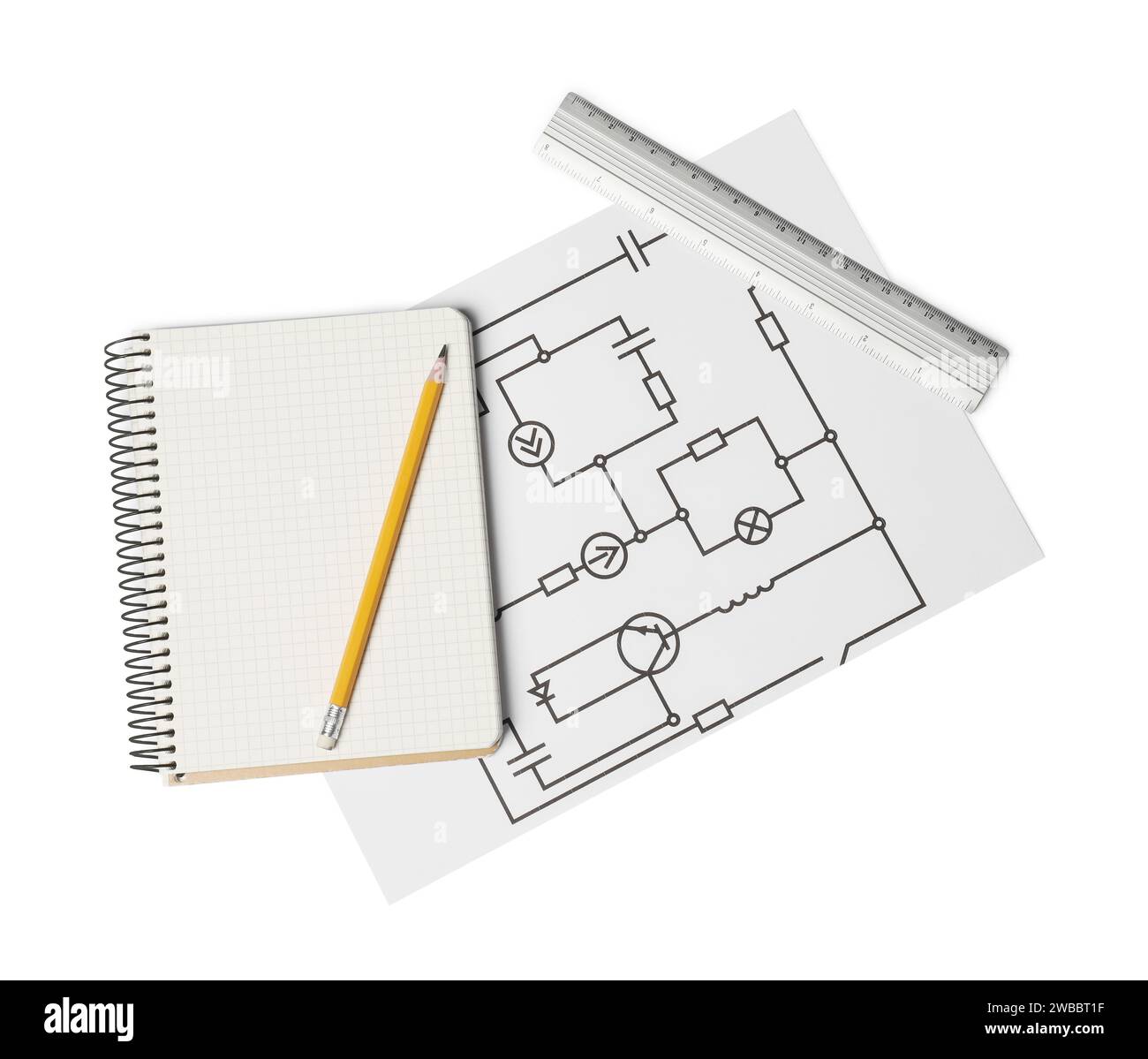 Electrical wiring diagram Cut Out Stock Images & Pictures - Alamy