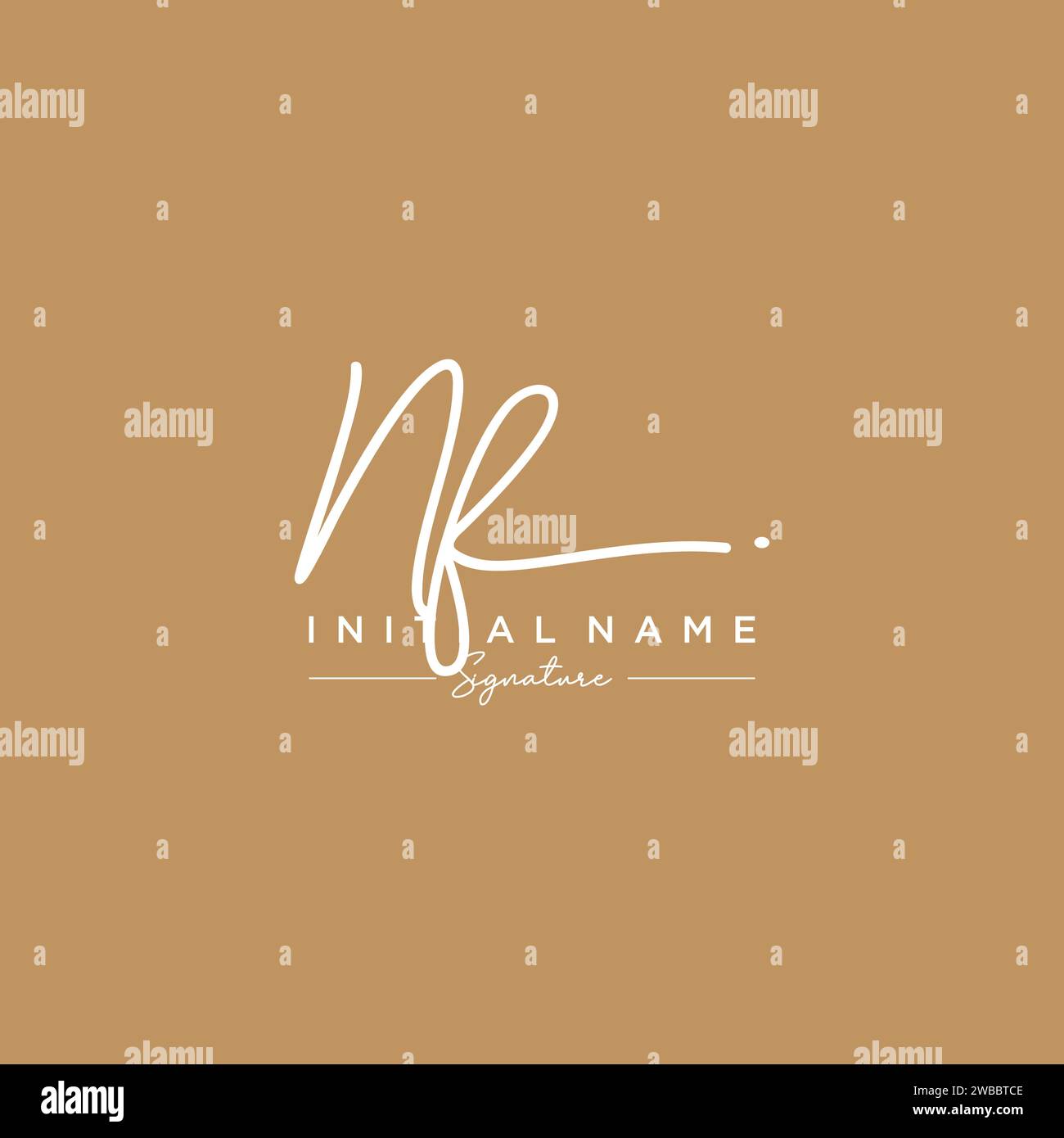 NF Signature Logo Template Vector Stock Vector Image & Art - Alamy