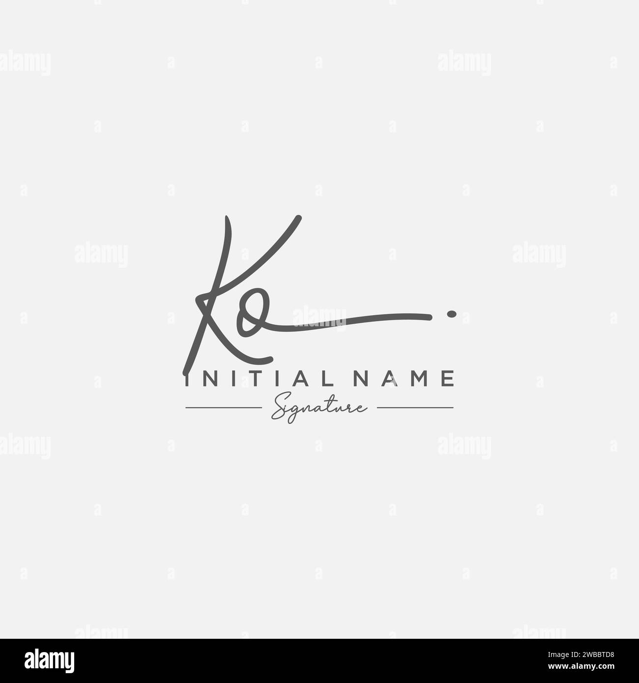 Letter ko vector vectors hi-res stock photography and images - Alamy