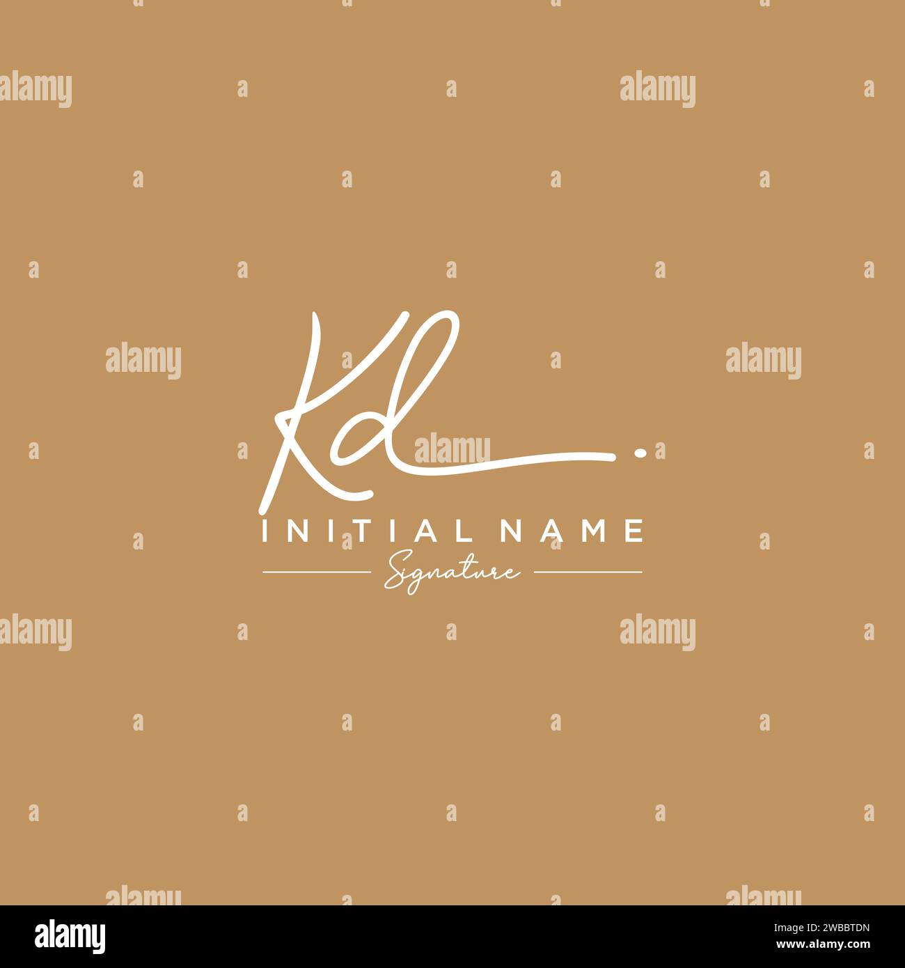 KD Signature Logo Template Vector Stock Vector Image & Art - Alamy