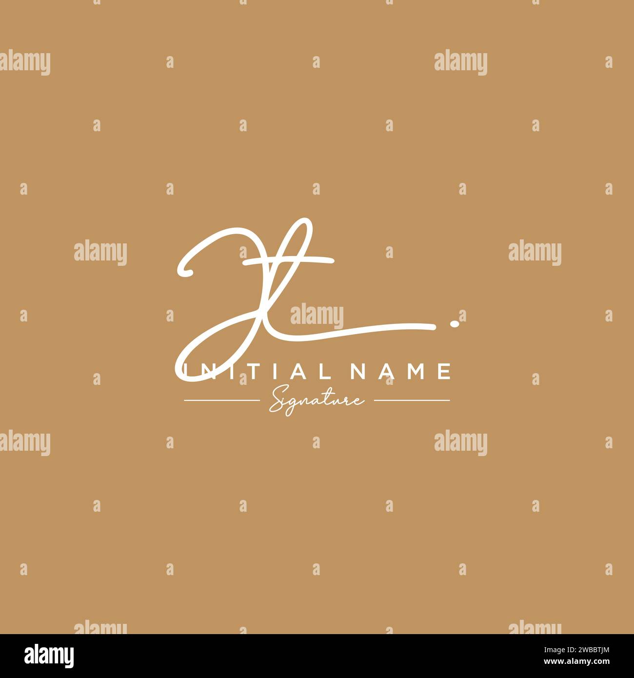 JT Signature Logo Template Vector Stock Vector Image & Art - Alamy