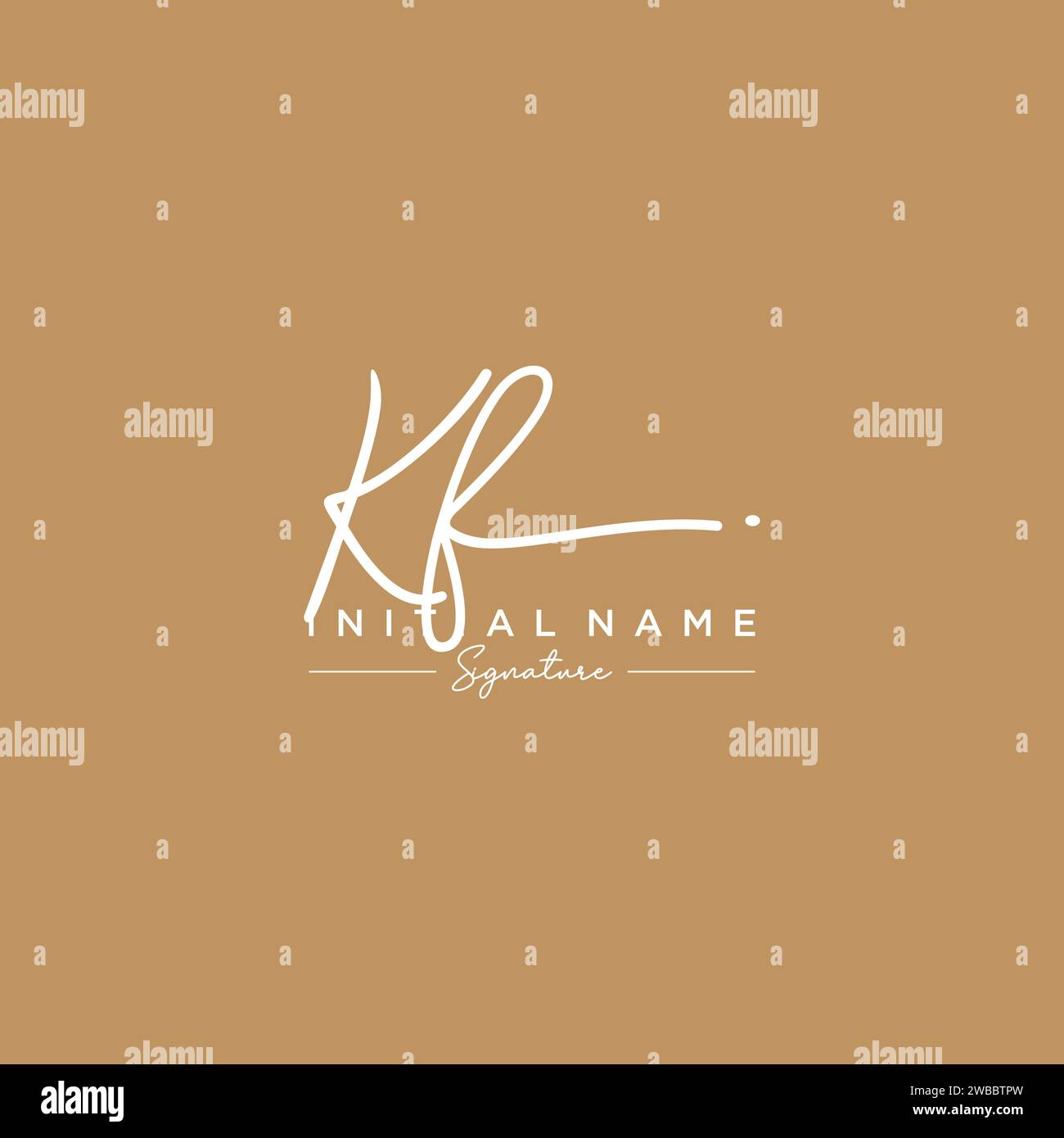 KF Signature Logo Template Vector Stock Vector Image & Art - Alamy