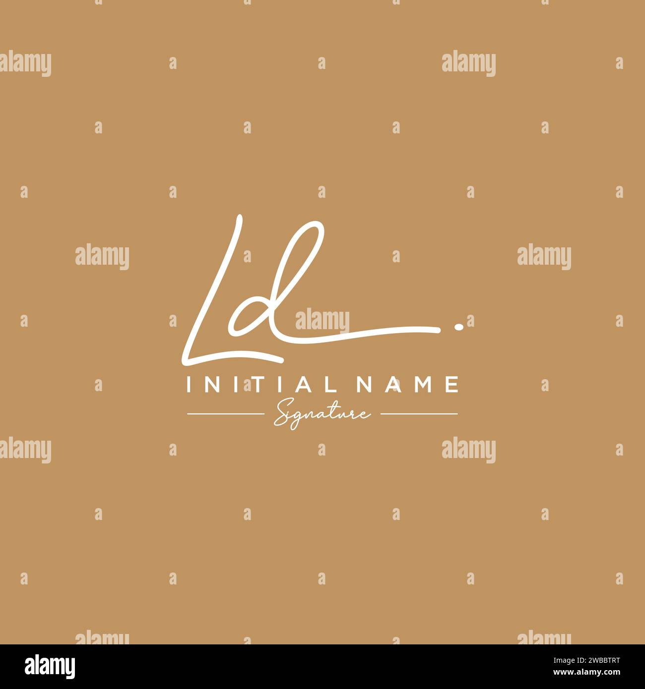 LD Signature Logo Template Vector Stock Vector Image & Art - Alamy