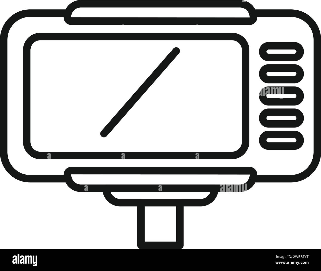 Taximeter car icon outline Cut Out Stock Images & Pictures - Alamy