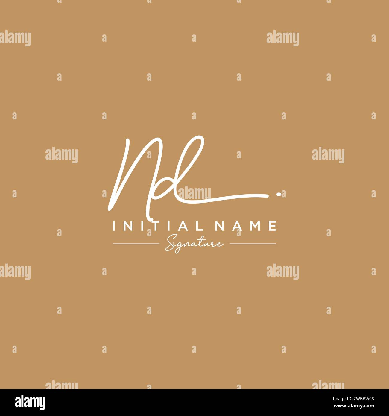 ND Signature Logo Template Vector Stock Vector Image & Art - Alamy