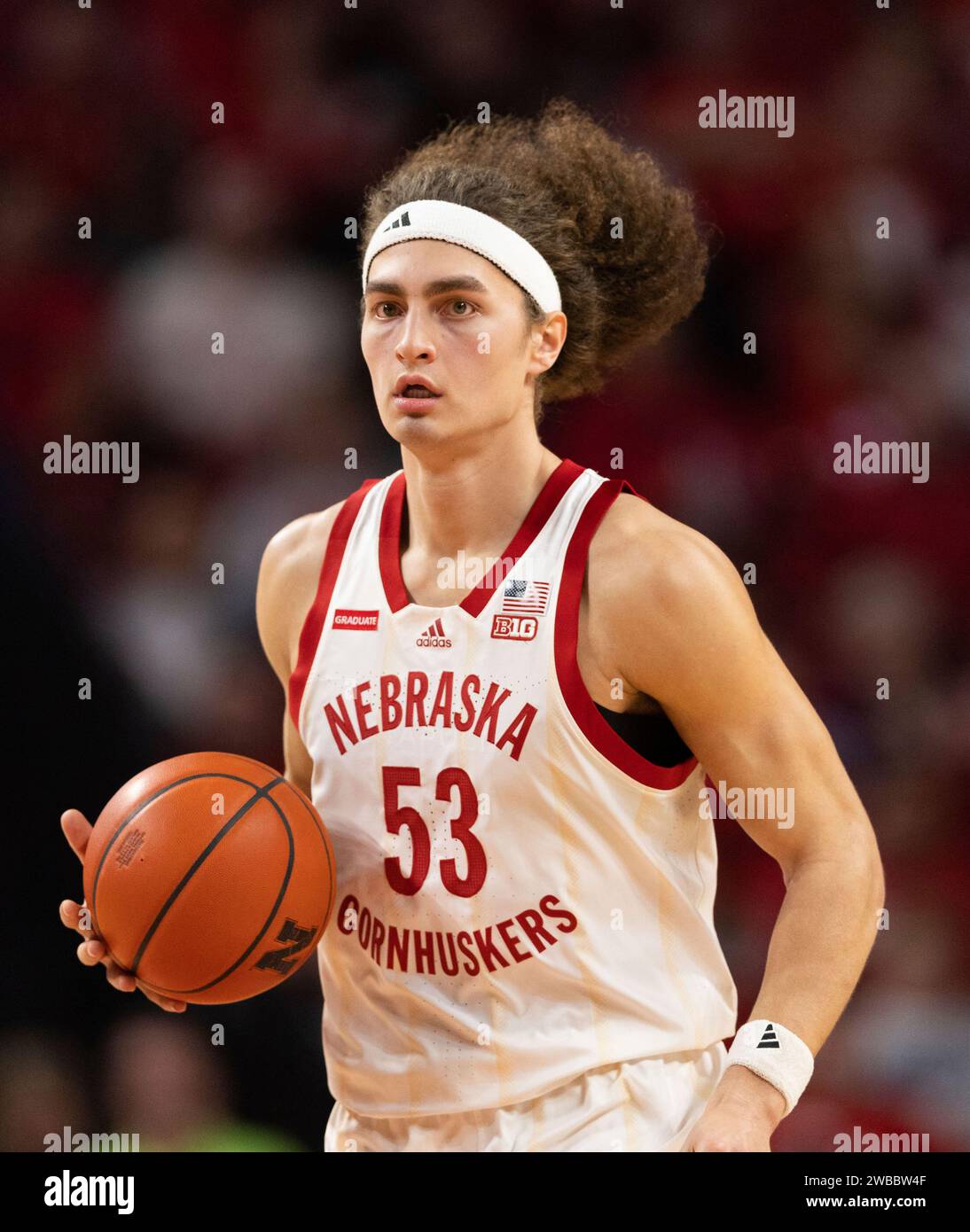 Nebraska's Josiah Allick (53) plays against Indiana during the first ...