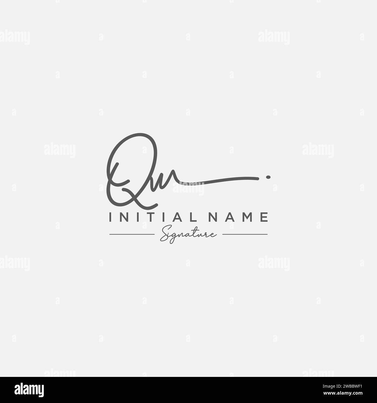 Qw modern logo Black and White Stock Photos & Images - Alamy