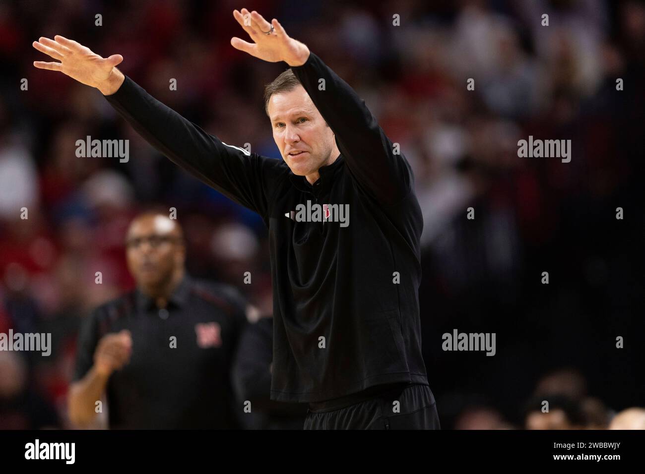 Nebraska head coach Fred Hoiberg yells to his team as they play against ...