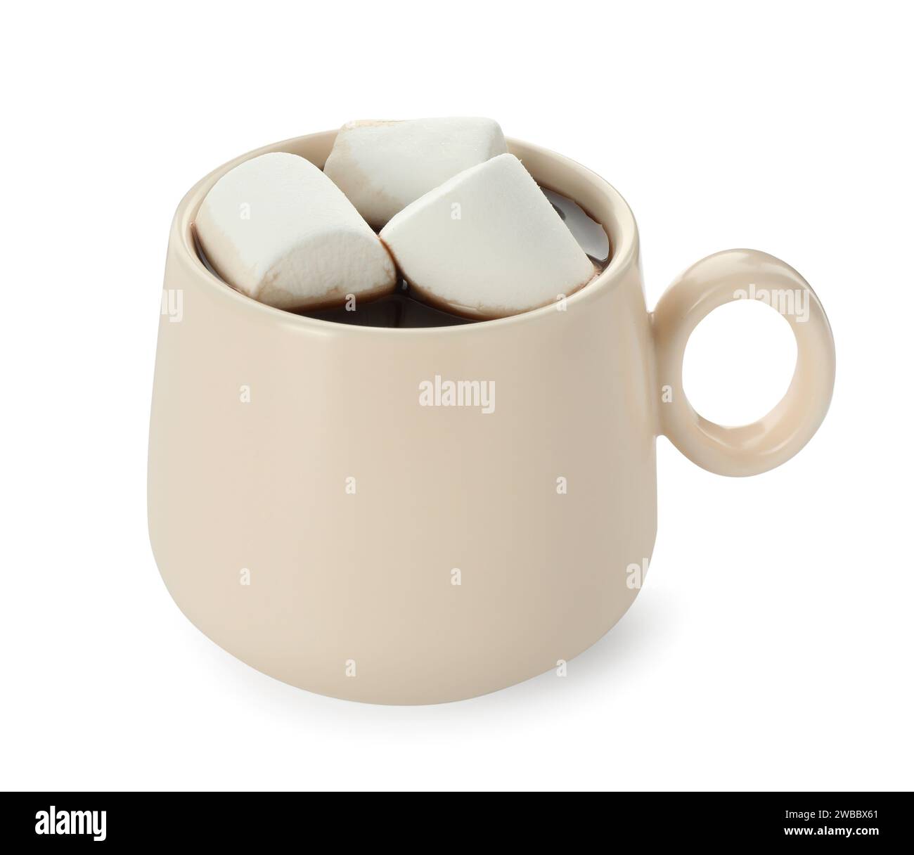 Homemade white marshmallows healthy Cut Out Stock Images & Pictures - Alamy