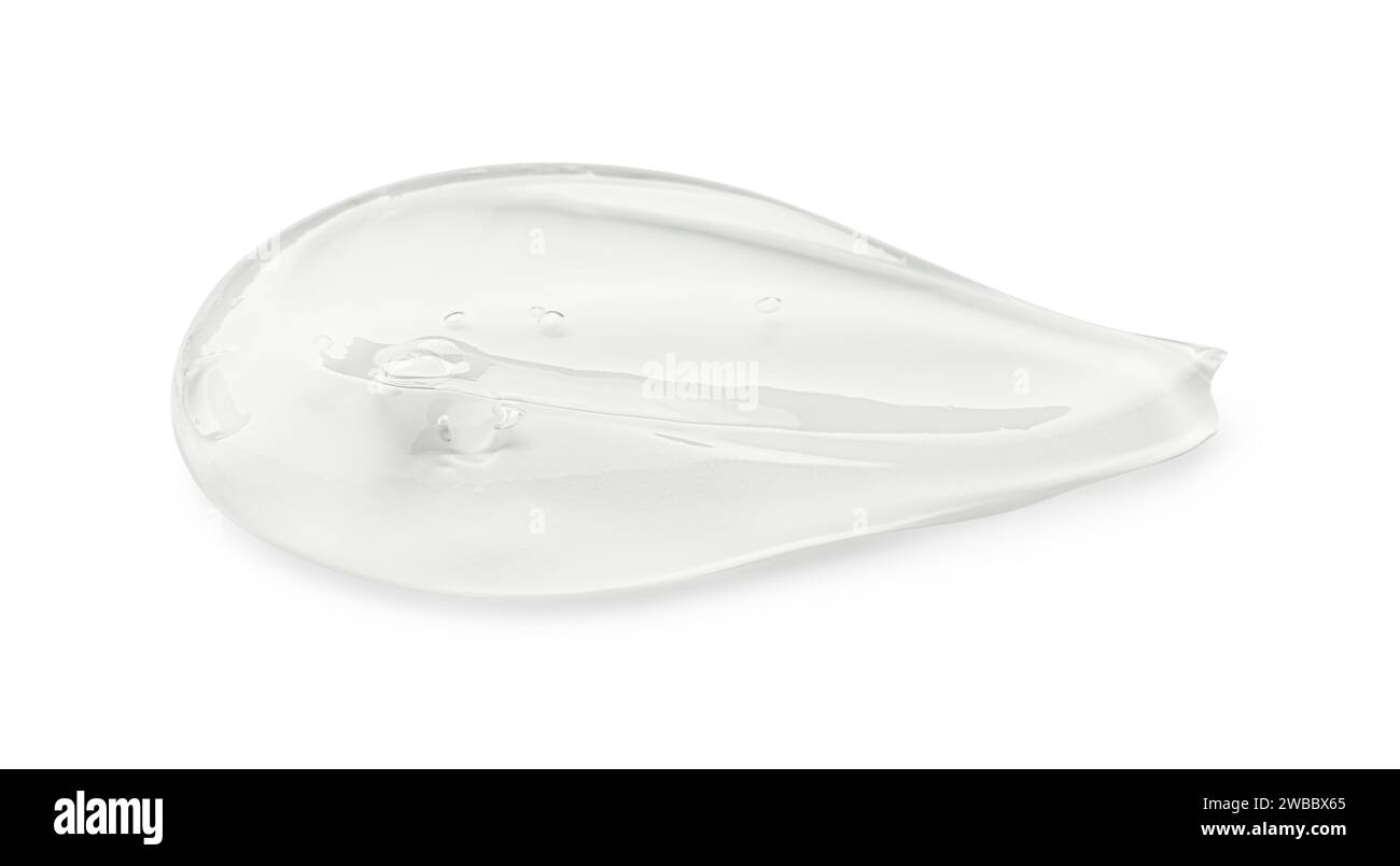 Sample of clear cosmetic gel on white background Stock Photo - Alamy