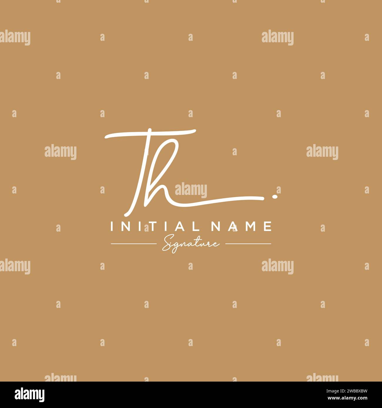 TH Signature Logo Template Vector Stock Vector Image & Art - Alamy