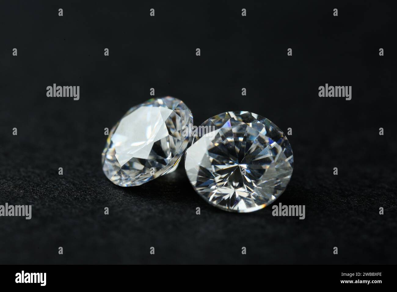 Two beautiful shiny diamonds on black background Stock Photo - Alamy Two beautiful shiny diamonds on black background Stock Photo - Alamy