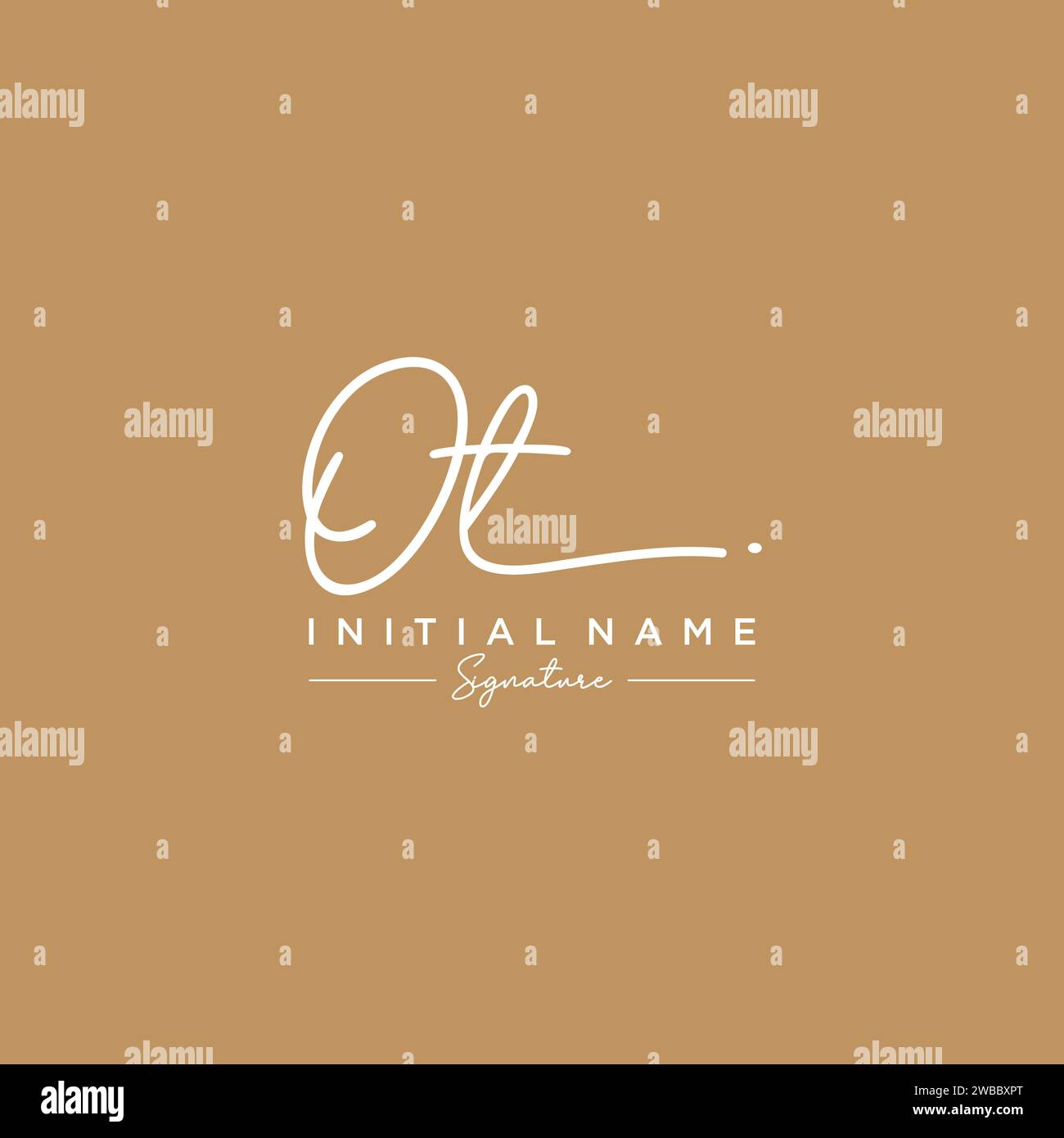 OT Signature Logo Template Vector Stock Vector Image & Art - Alamy
