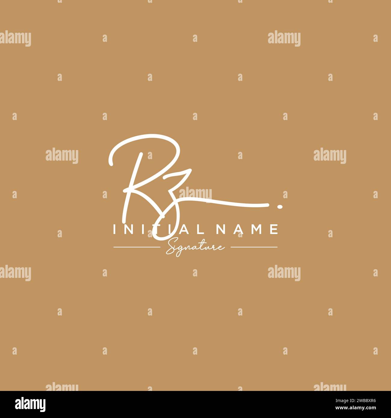 RZ Signature Logo Template Vector Stock Vector Image & Art - Alamy