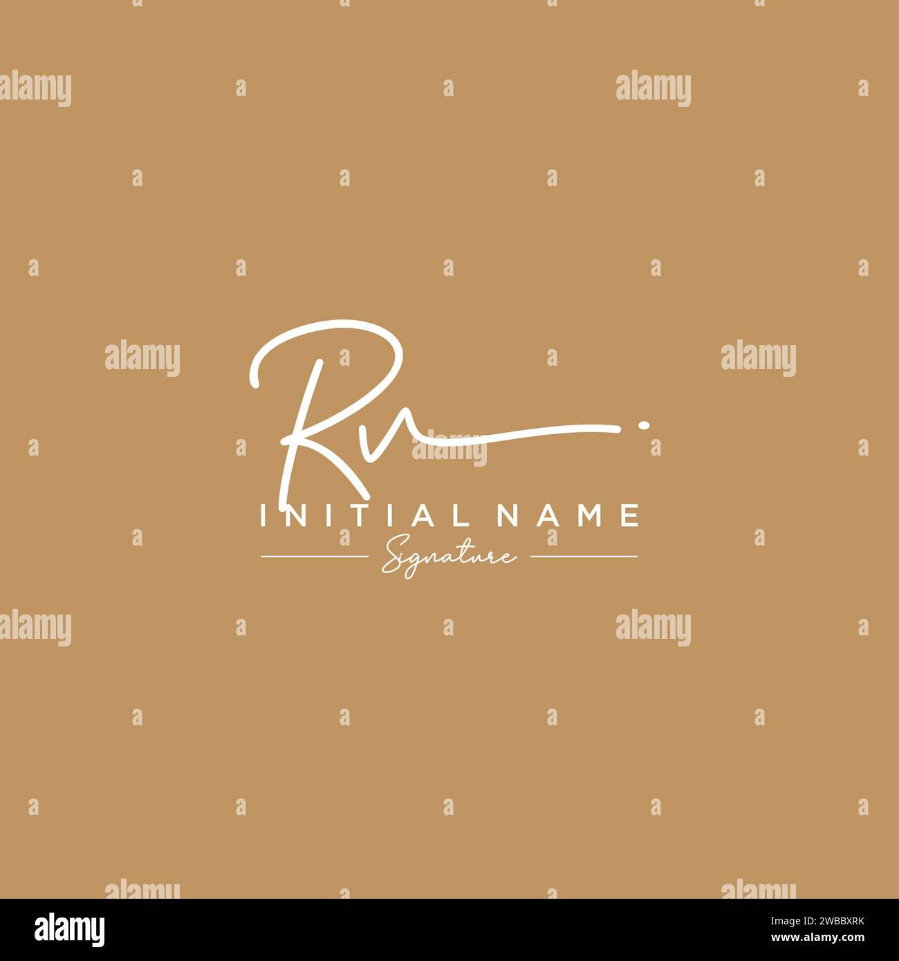RV Signature Logo Template Vector Stock Vector Image & Art - Alamy
