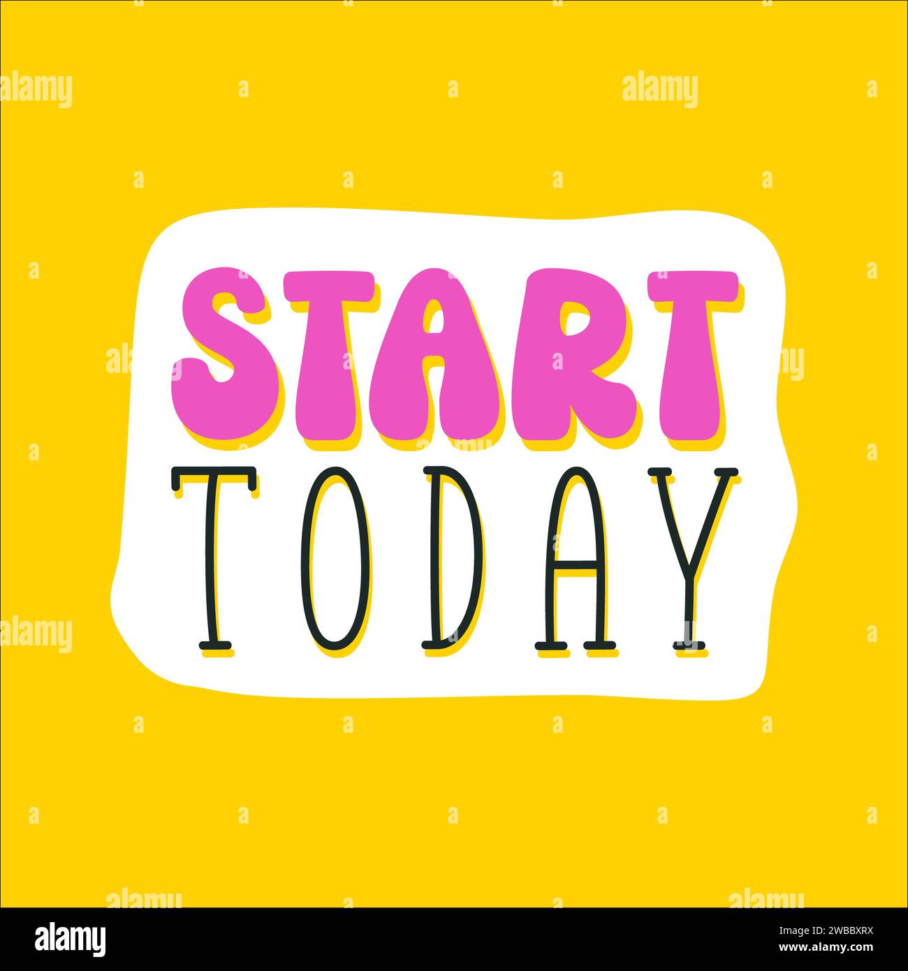 Motivational sticker. Cute typography patch, print for kids with quote ...