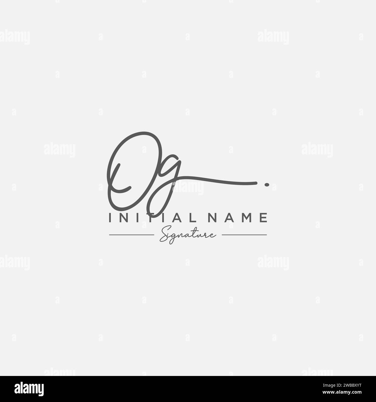 Letter og vector vectors Stock Vector Images - Alamy