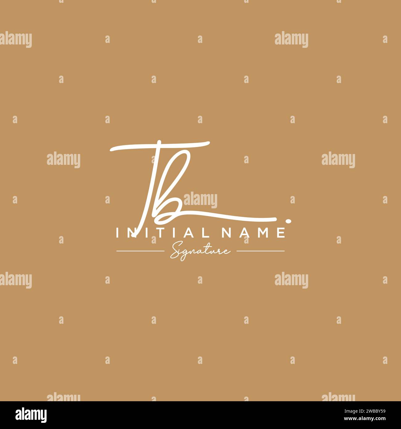 TB Signature Logo Template Vector Stock Vector Image & Art - Alamy