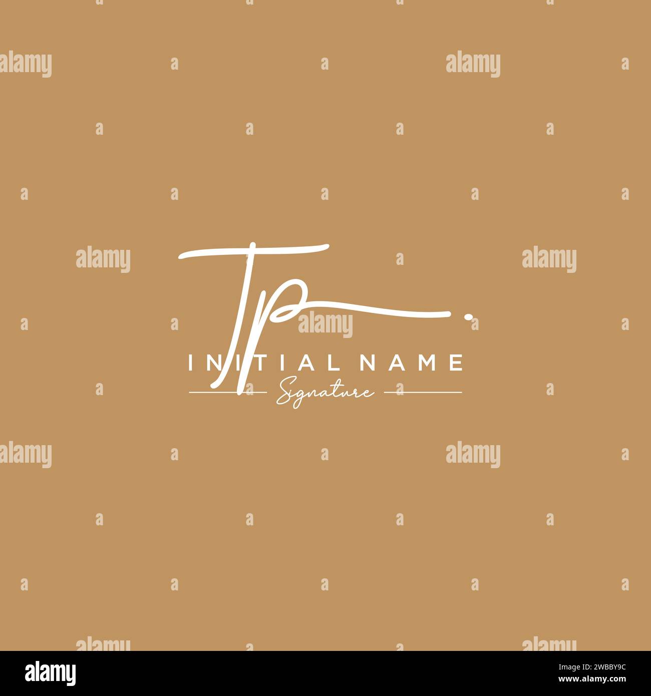 TP Signature Logo Template Vector Stock Vector Image & Art - Alamy