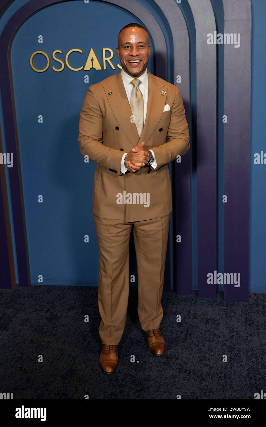 DeVon Franklin arrives at the Governors Awards on Tuesday, Jan. 9, 2024 ...