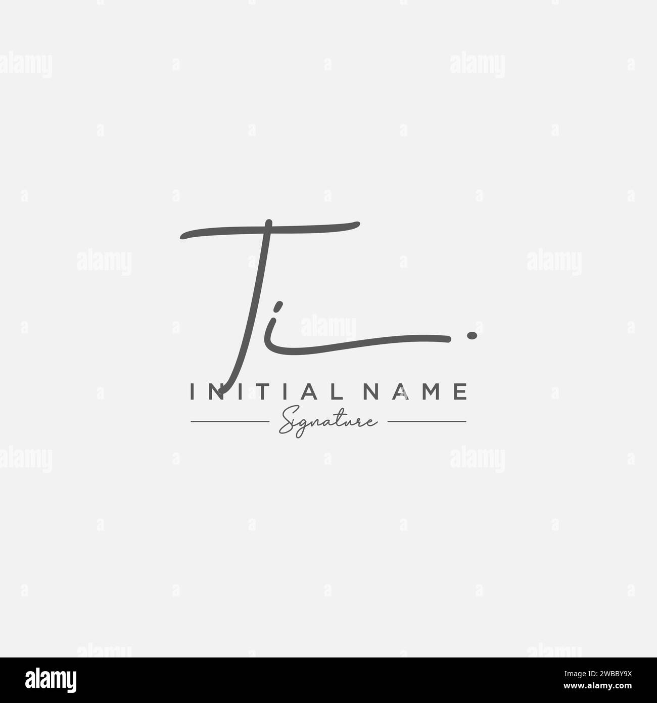 Initial ti logo vector vectors hi-res stock photography and images - Alamy