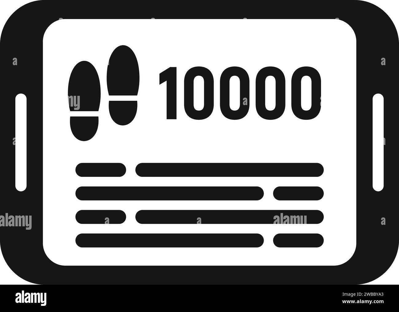 Fast runner tracking icon simple vector. Sport app. Fitness person ...