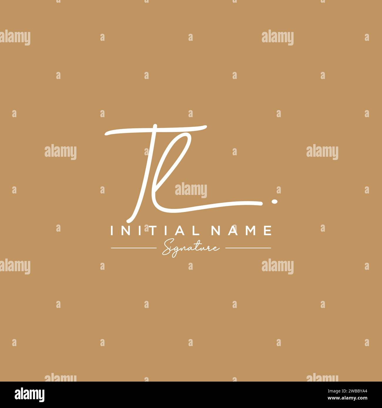 TL Signature Logo Template Vector Stock Vector Image & Art - Alamy