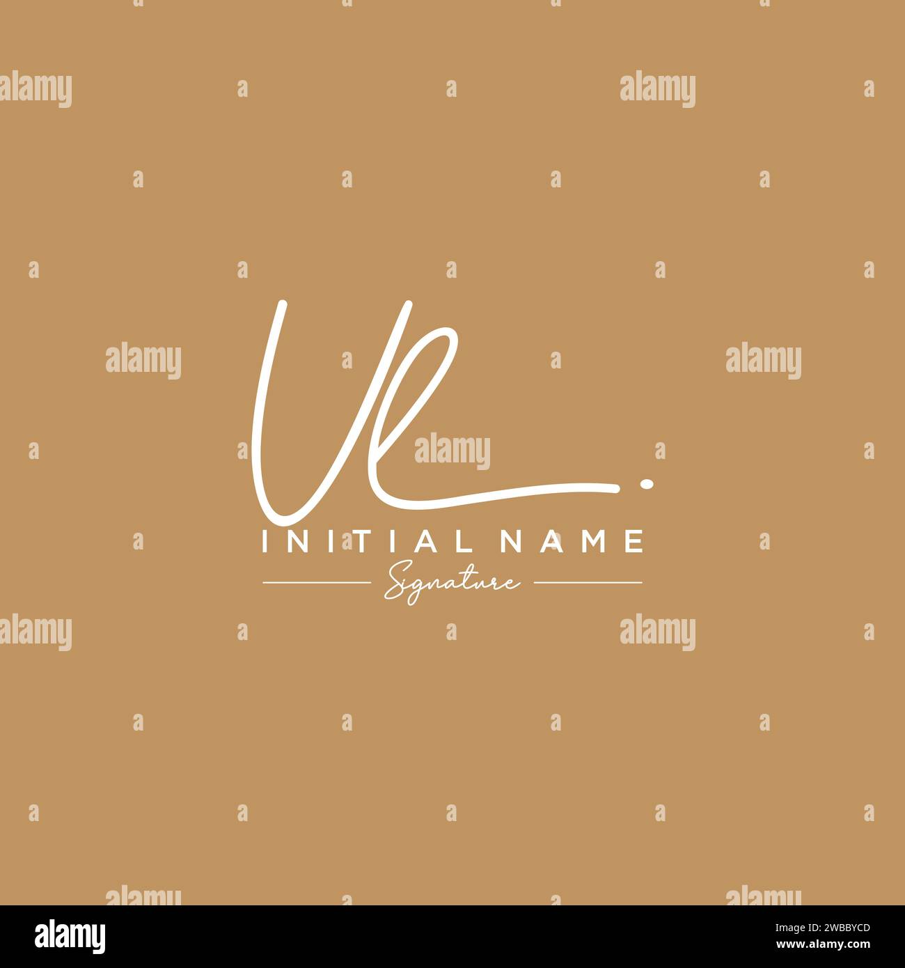 UL Signature Logo Template Vector Stock Vector Image & Art - Alamy