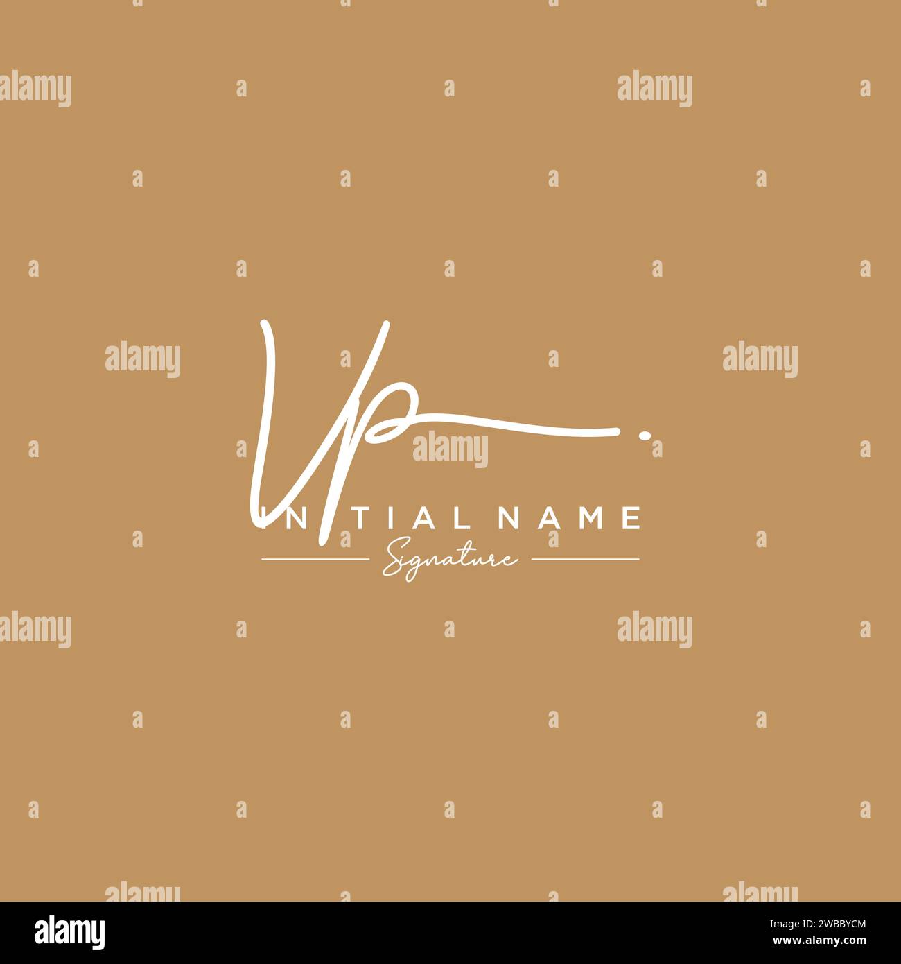 VP Signature Logo Template Vector Stock Vector Image & Art - Alamy