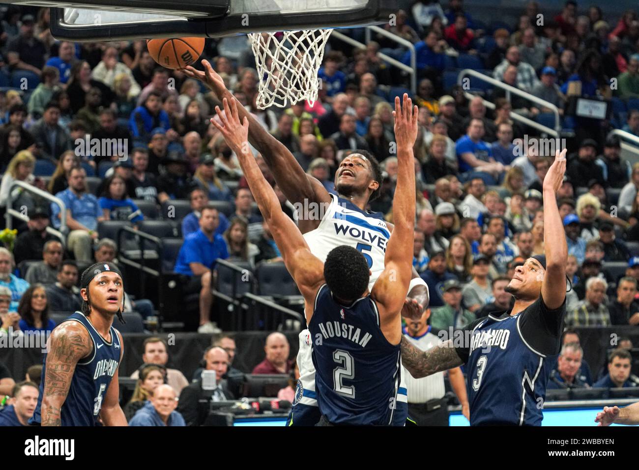 Orlando, Florida, USA, January 9, 2024, Minnesota Timberwolves guard ...