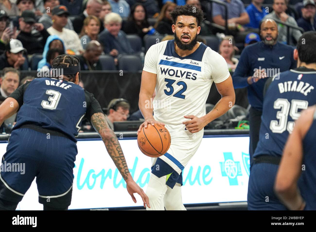 Orlando, Florida, USA, January 9, 2024, Minnesota Timberwolves forward ...