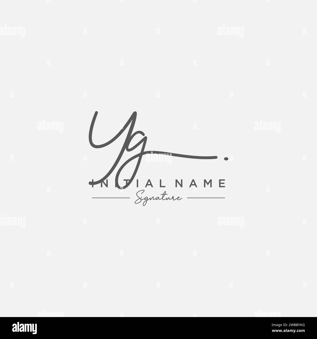 Yg font Stock Vector Images - Alamy