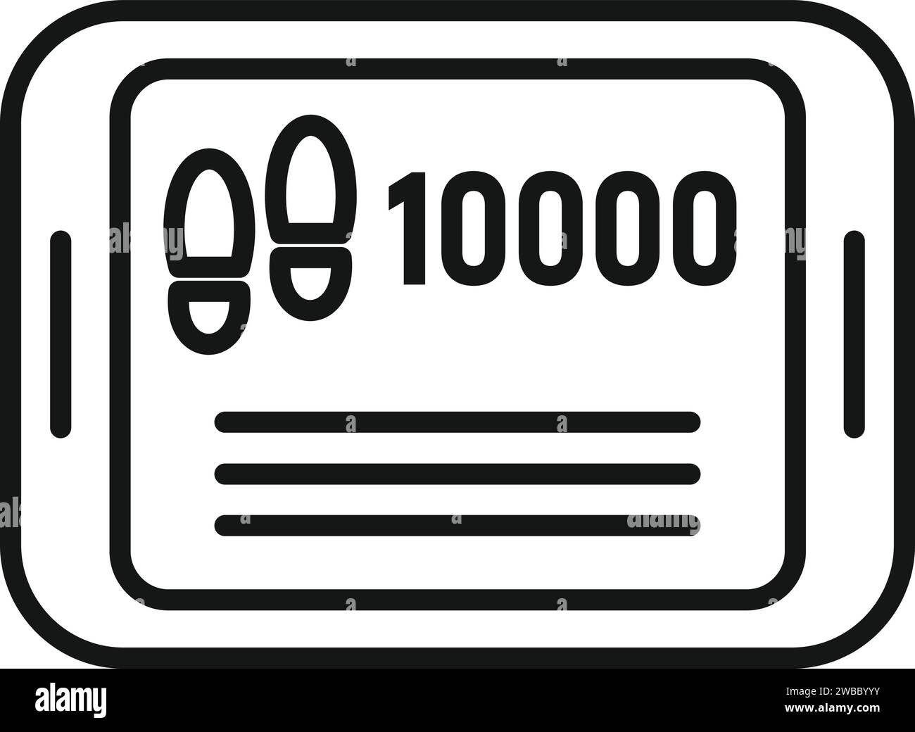 Fast Runner Tracking Icon Outline Vector Sport App Fitness Person Media Stock Vector Image