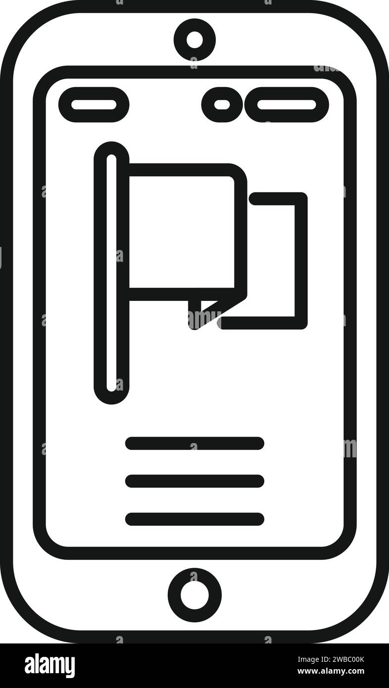 Target runner app icon outline vector. Digital sport health. Street ...