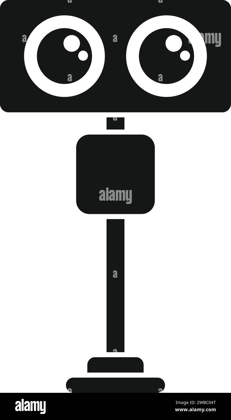 Sensor detector icon simple vector. Road safe traffic. Control vehicle ...
