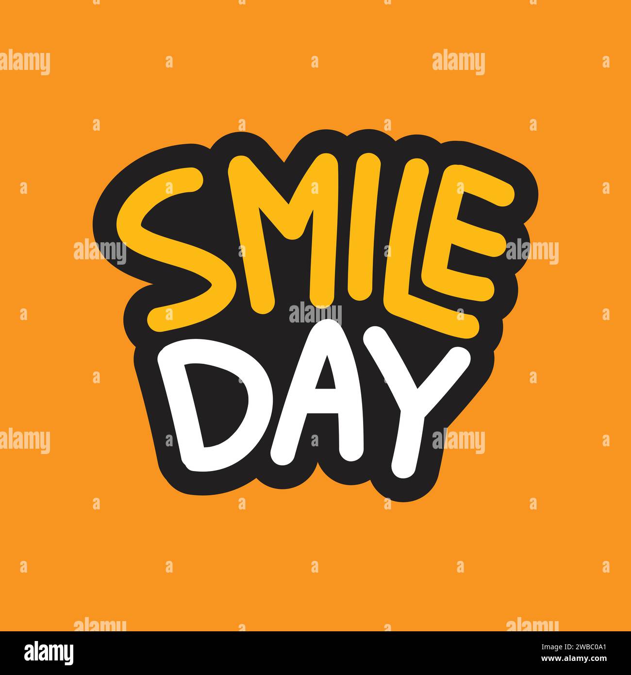 World Smile Day Vector Template Design Illustration. Smile day greeting ...
