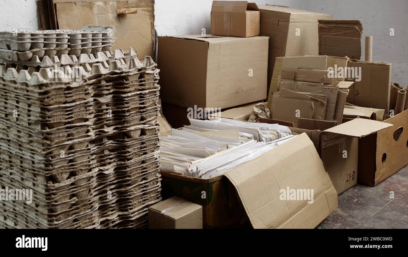 Paper Recycling. Collecting and sorting discarded paper and paperboard ...
