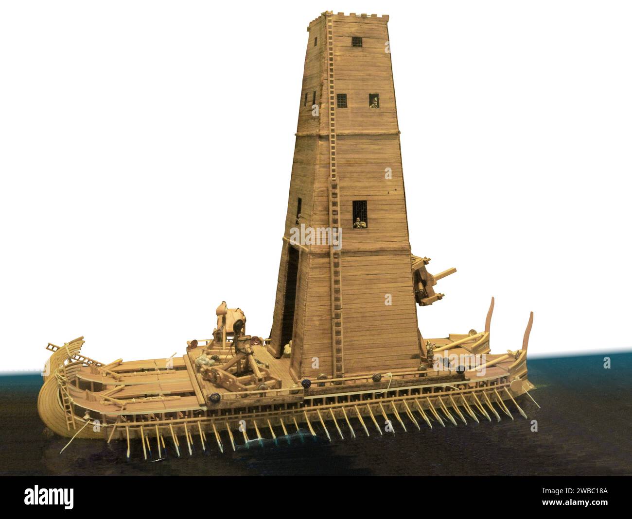 Model of Naval siege engine Stock Photo - Alamy
