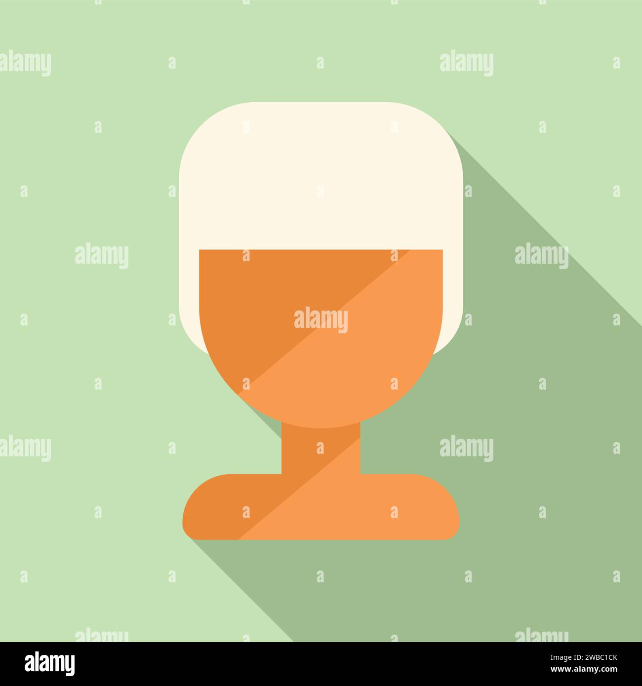 Short fake wig icon flat vector. Modern fashion hairs. Lady cute Stock ...
