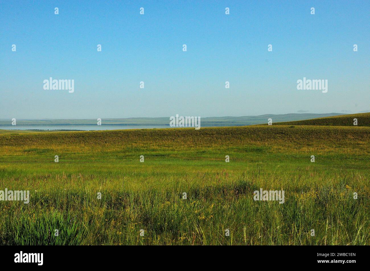Steppe landscape people hiking background hi-res stock photography and ...