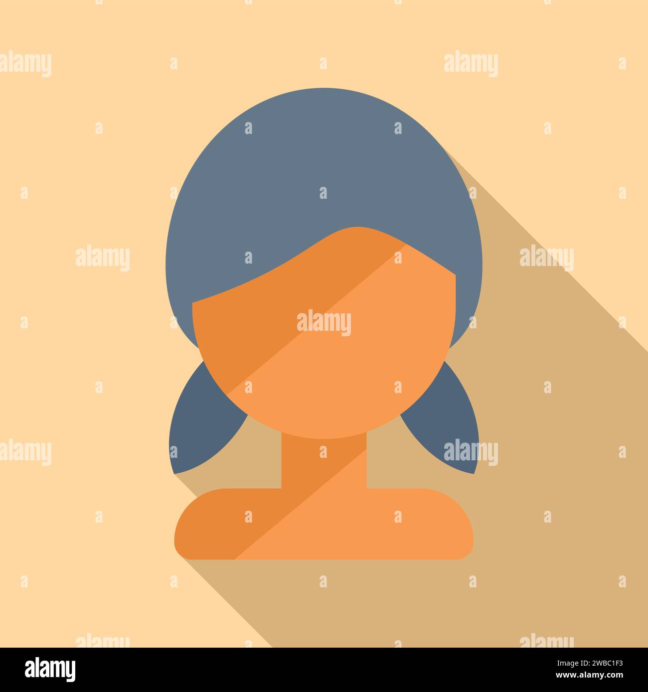 Lady long wig icon flat vector. Face fashion. Model locks fake Stock ... Lady long wig icon flat vector. Face fashion. Model locks fake Stock ...