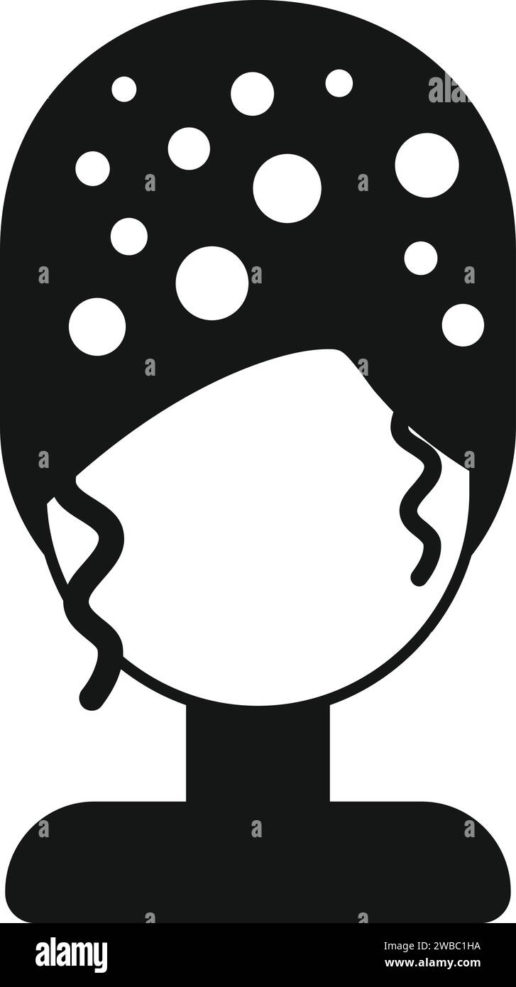 Wig icon simple vector. Curly girl. Hair face fashion Stock Vector ... Wig icon simple vector. Curly girl. Hair face fashion Stock Vector ...