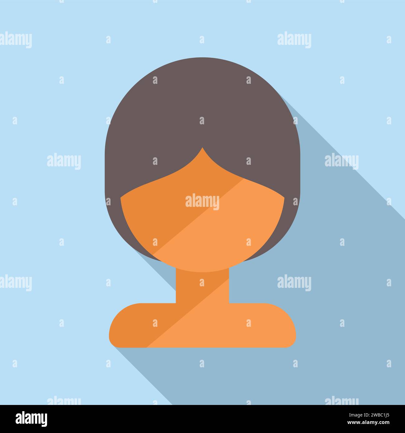 Model wig icon flat vector. Face fashion fake. Cute wavy lady Stock ... Model wig icon flat vector. Face fashion fake. Cute wavy lady Stock ...