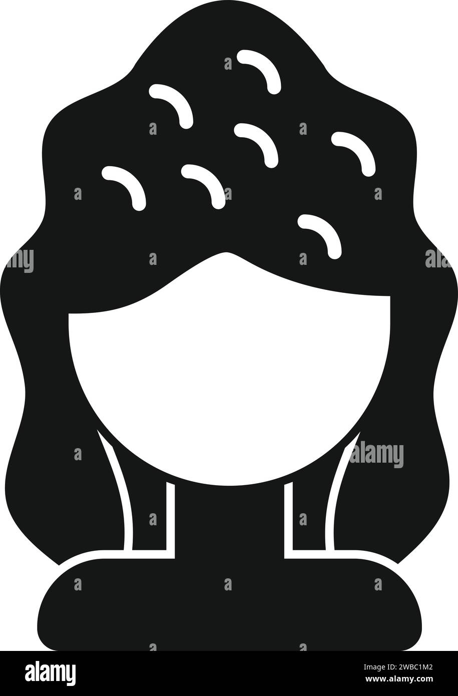 Elegance wig icon simple vector. Artist face. Tint model Stock Vector ... Elegance wig icon simple vector. Artist face. Tint model Stock Vector ...