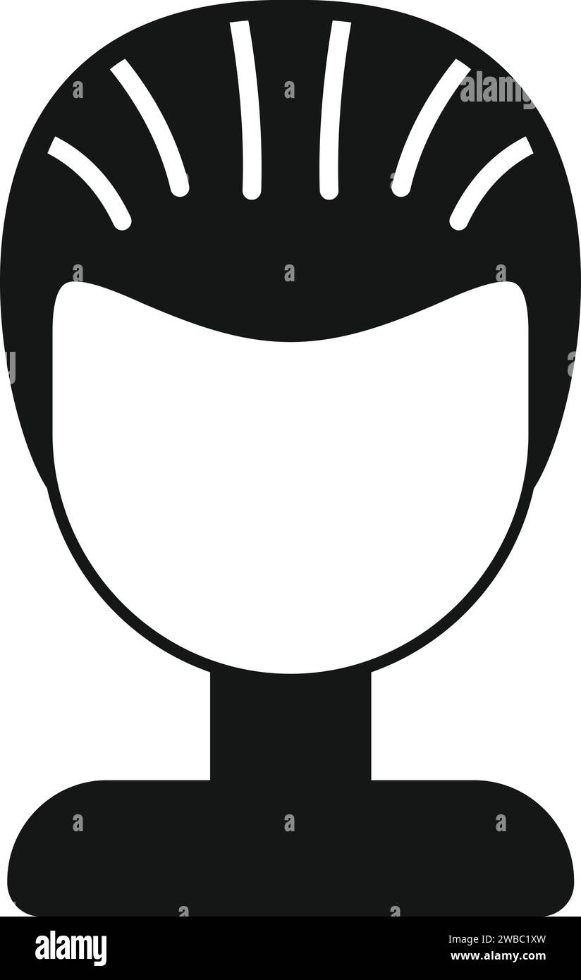 Barber short wig icon simple vector. Face fashion. Cute lady attire ... Barber short wig icon simple vector. Face fashion. Cute lady attire ...
